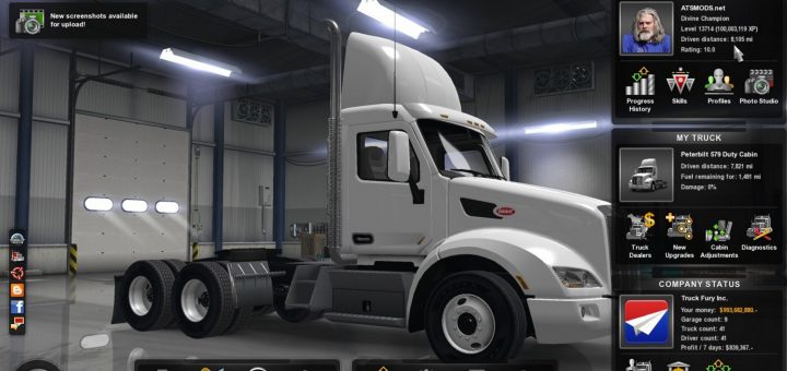 ATS Full Save Game for 1.41 NO DLC | American Truck Simulator Mod