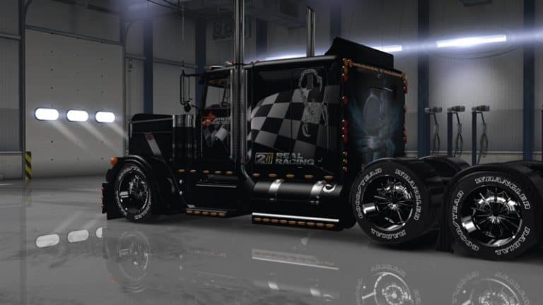 T-D-S peterbilt 389 Racing Skin Mod | American Truck Simulator Mod