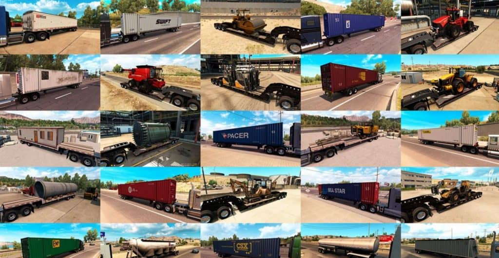 Trailers and Cargo Pack by Jazzycat v 1.1 for ATS | American Truck ...