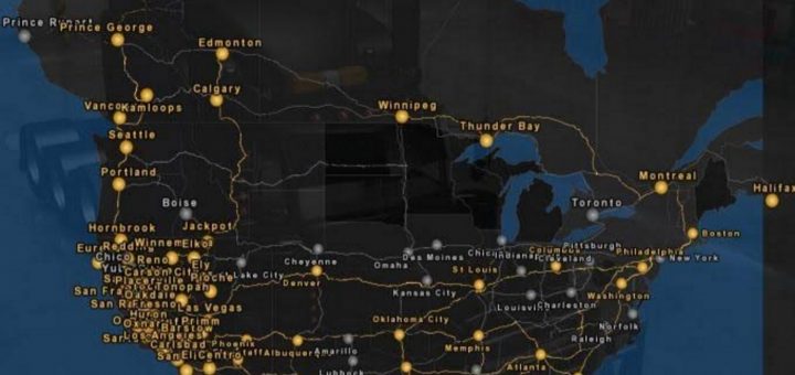 Beyond Map for ATS Public v4 1.54 | American Truck Simulator Mod