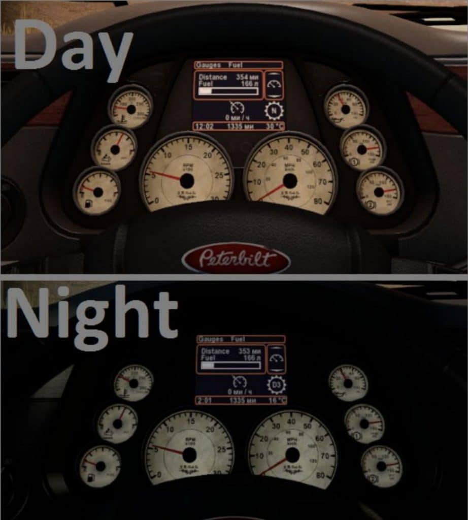 Peterbilt579 New Dashboard Mod | American Truck Simulator Mod