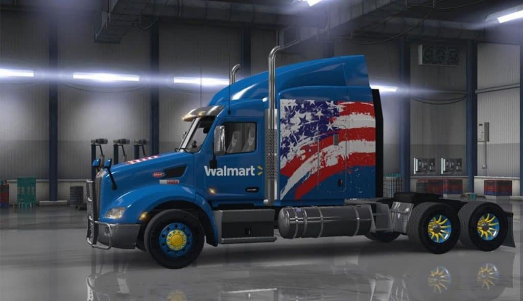Walmart Skin USA Edition for Peterbilt 579 Mod (1) - American Truck ...