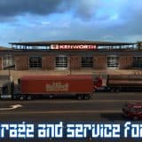 BIG GARAGE AND SERVICE FOR ATS V1 MOD | American Truck Simulator Mod
