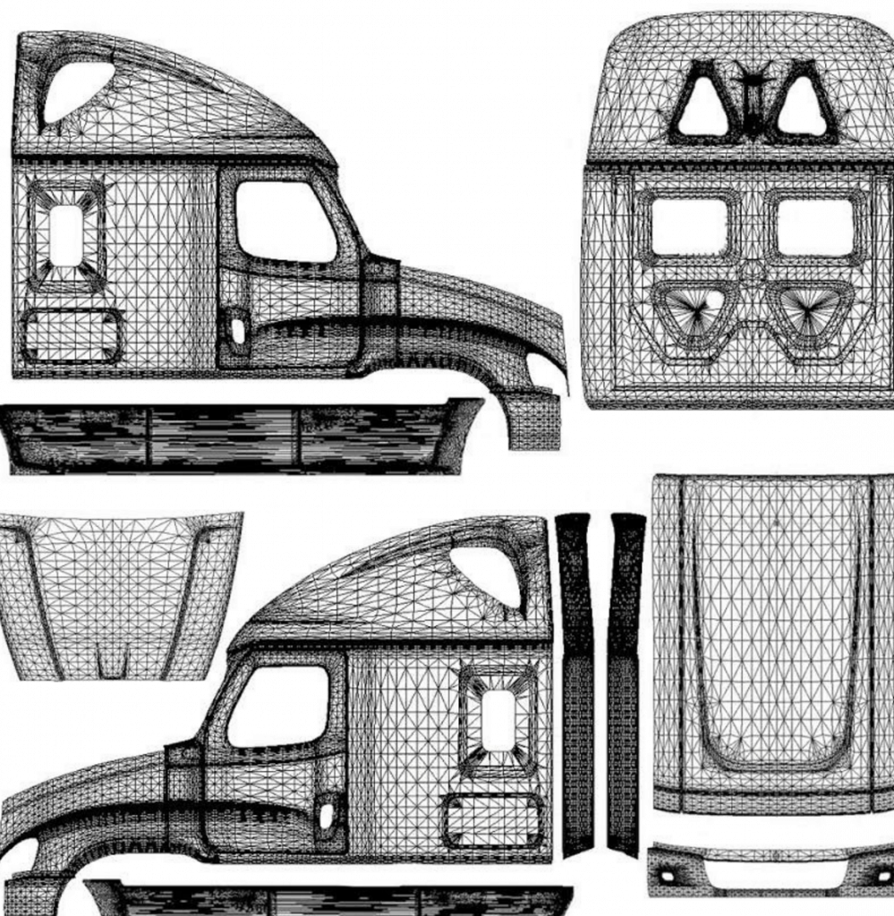 Freightliner Cascadia template for skins mod | American Truck Simulator Mod