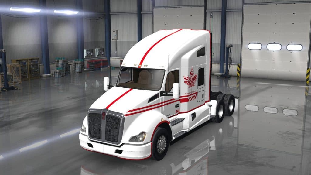 Kenworth T680 - Canadian Express White Version (3) - American Truck ...