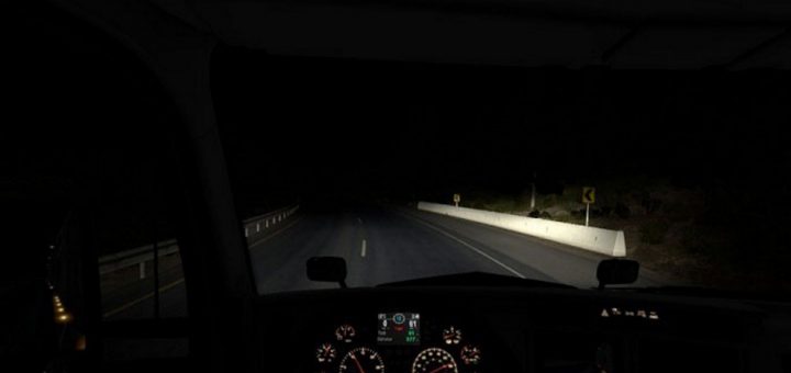 Kenworth cabin lights mod for ATS | American Truck Simulator Mod