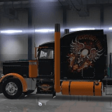 Peterbilt 389 Harley Davidson Skin Ats | American Truck Simulator Mod