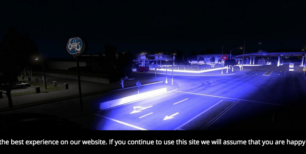 Dark Blue Xenon Mod ATS-1 - American Truck Simulator mod | ATS mod