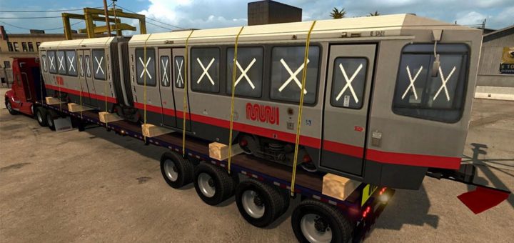 ATS Triple Trailer Mod V1.2 - American Truck Simulator mod | ATS mod