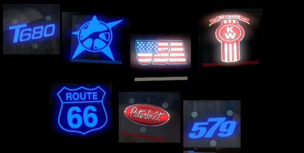 ATS LED Plates Mod | American Truck Simulator Mod
