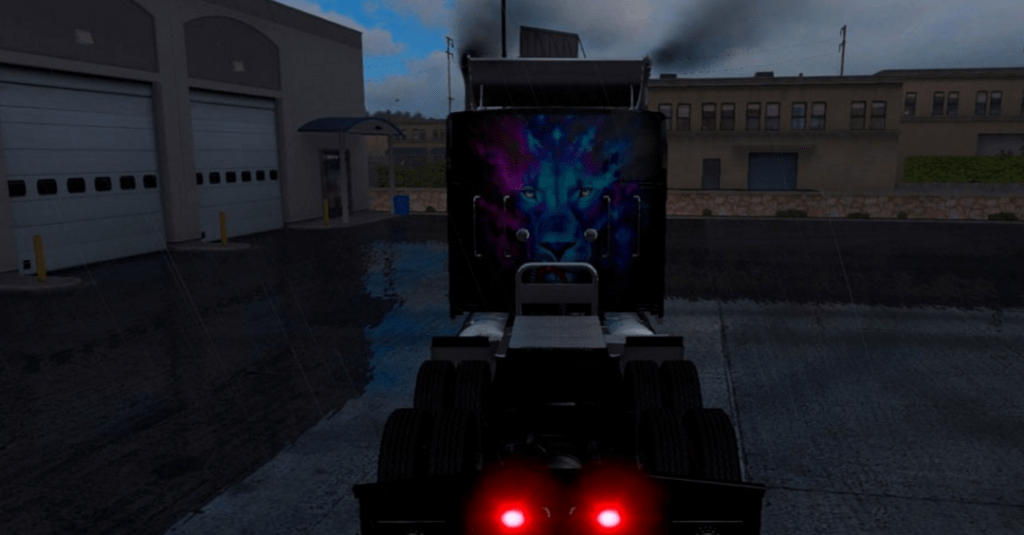 Kenworth W900 Black Skin with Aus Flag and a Lion mod-3 - American ...