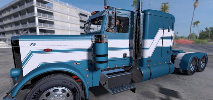 Kenworth K200 White and Maroon Stripe Paint Skin mod - American Truck ...