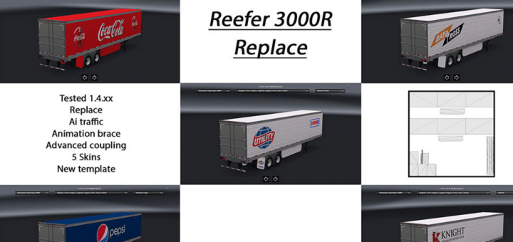 Oranges reefer trailer mod ATS - American Truck Simulator mod | ATS mod