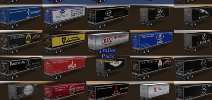 Real Companies & Trailers Pack v2.2 - American Truck Simulator mod ...