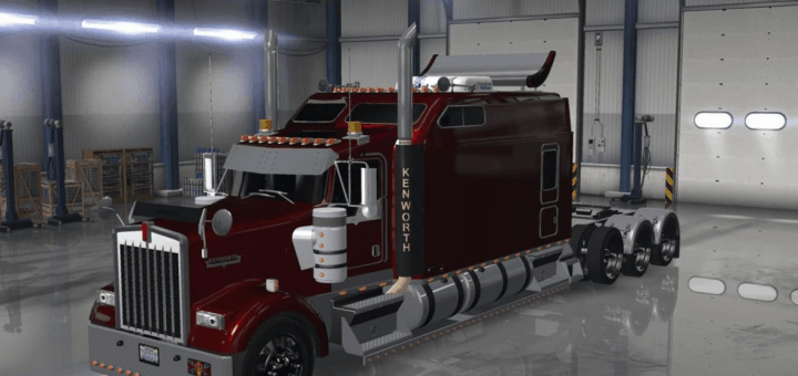 CTTM Kenworth W900L Flatglass v1.49 | American Truck Simulator Mod