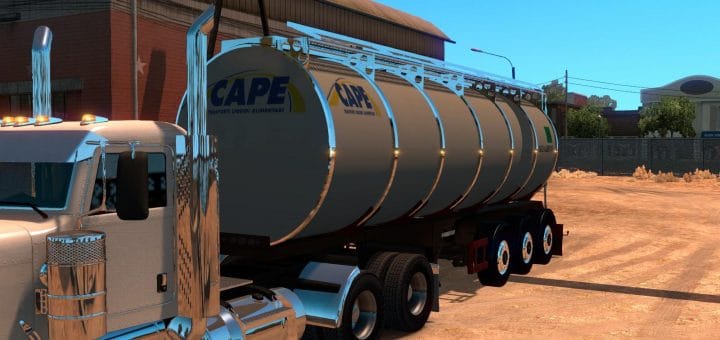 Temisko Quad Axle Log Trailer 1.40 - American Truck Simulator mod | ATS mod