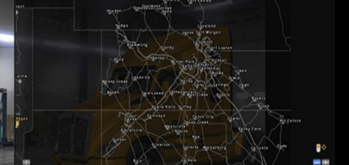 BACKGROUND MAP V2.1 ATS - American Truck Simulator mod | ATS mod