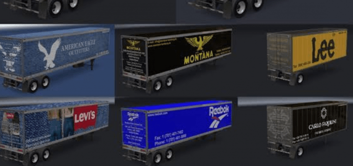 Chrome Long Reefer Trailer mod - American Truck Simulator mod | ATS mod