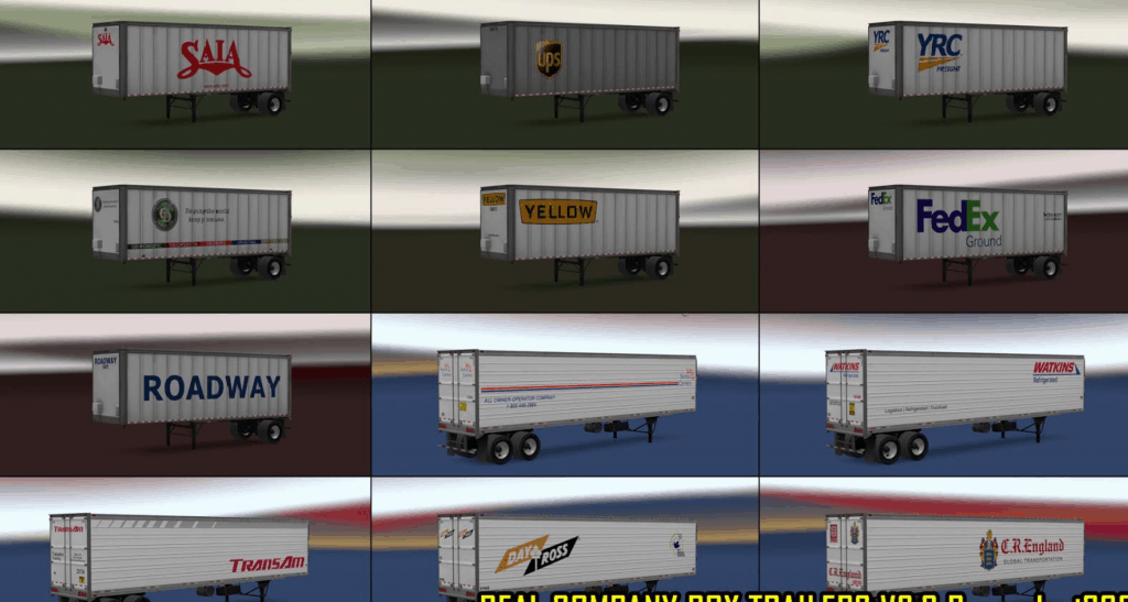 Real Company Box Trailers v 2.3 ATS-2 - American Truck Simulator mod ...