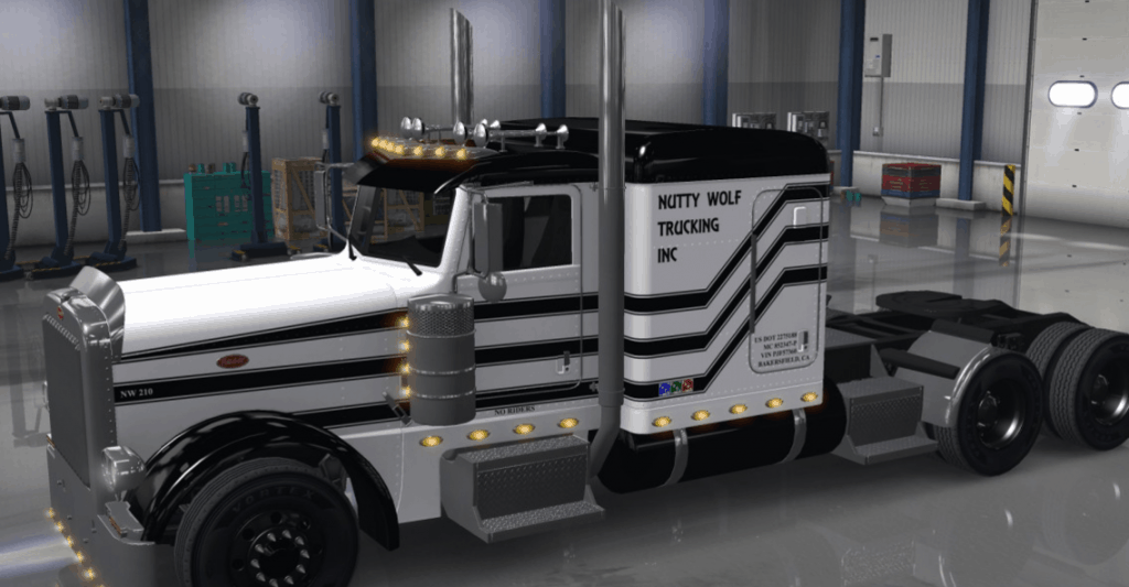 3 Stripes Skin for the SCS 389 Peterbilt ATS | American Truck Simulator Mod