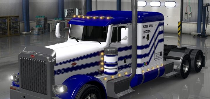 Peterbilt 389 Light/Blue skin ATS - American Truck Simulator mod | ATS mod