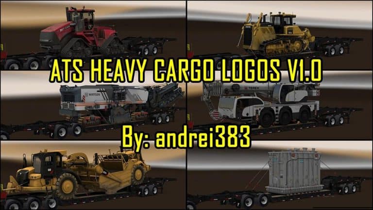 ATS HEAVY CARGO LOGOS V1.0 MOD | American Truck Simulator Mod
