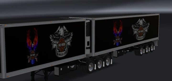 Chrome Long Reefer Trailer mod - American Truck Simulator mod | ATS mod