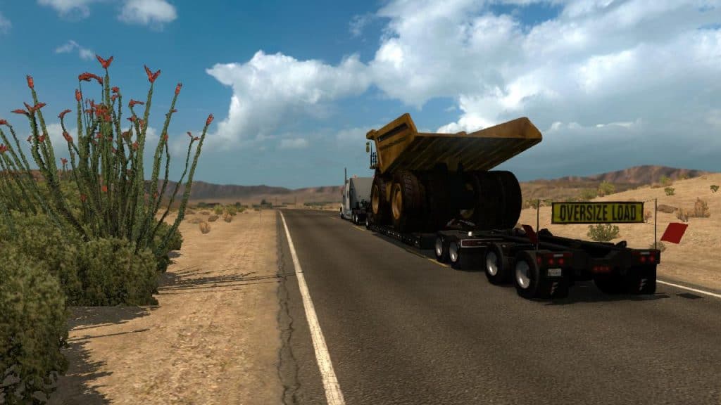 LOWBOY HEAVY CARGO CAT257M V1.0 ATS 1 - American Truck Simulator mod ...