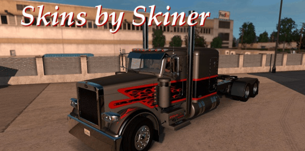 Peterbilt 389 Eilen & Sons custom metallic skin ATS | American Truck ...