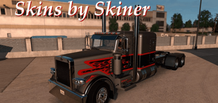 T-D-S peterbilt 389 Deadpool Skin | American Truck Simulator Mod