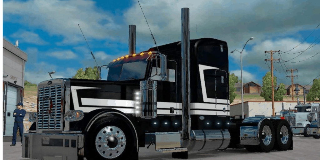 Peterbilt Black & White Skin V2 ATS - American Truck Simulator mod ...