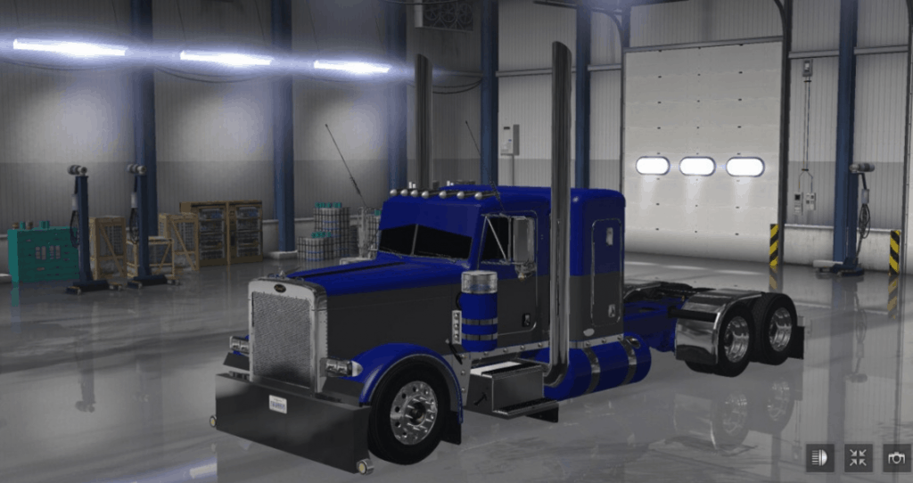 Peterbilt Blue & Gray Skin ATS | American Truck Simulator Mod