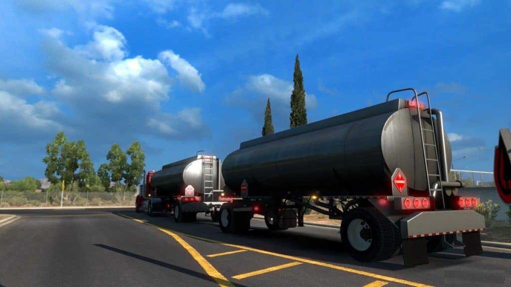 DIESEL DOUBLES TRAILER V1.0 ATS | American Truck Simulator Mod