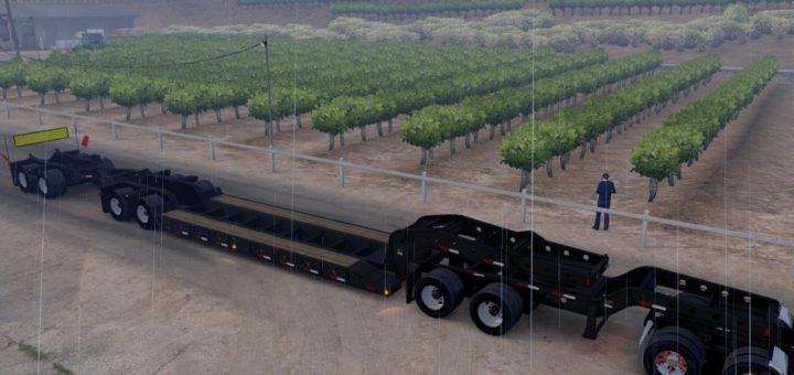 Temisko Quad Axle Log Trailer 1.40 - American Truck Simulator mod | ATS mod