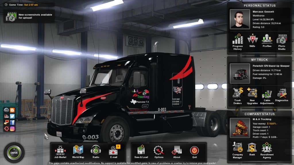 M.&.A TRUCKING PAINTJOB ATS | American Truck Simulator Mod