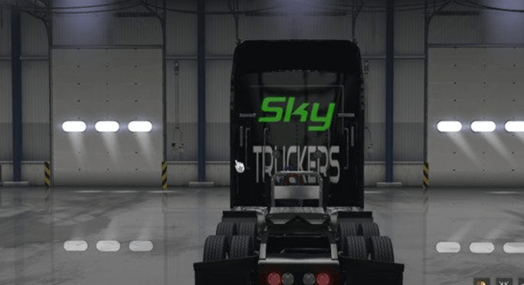Skin Sky Truckers for W900 ATS - American Truck Simulator mod | ATS mod