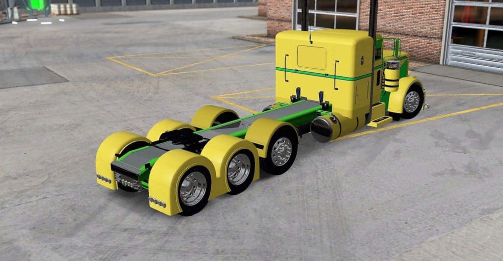 Yellow Green Skin Mod (2) - American Truck Simulator mod | ATS mod