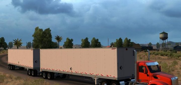 Temisko Quad Axle Log Trailer 1.40 - American Truck Simulator mod | ATS mod
