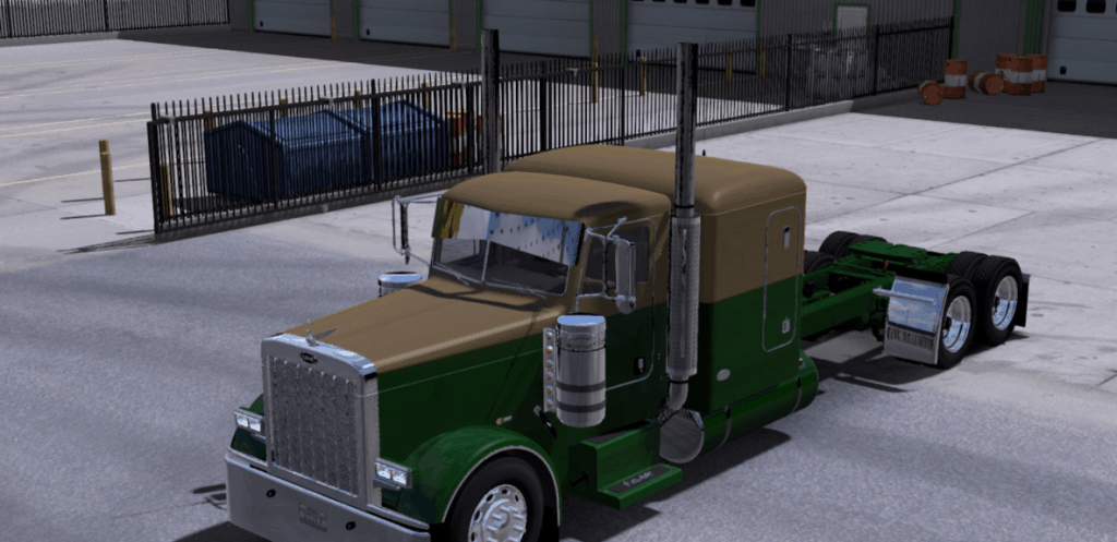 Peterbilt Dark Gold Green Skin ATS | American Truck Simulator Mod