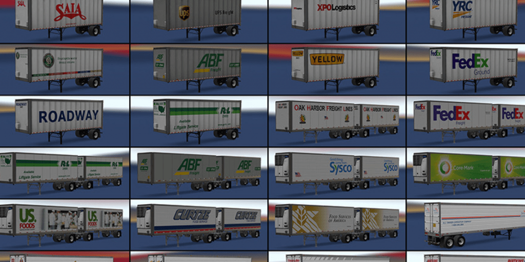 Real Company Box Trailers V2.5 FS17 3 - American Truck Simulator mod ...