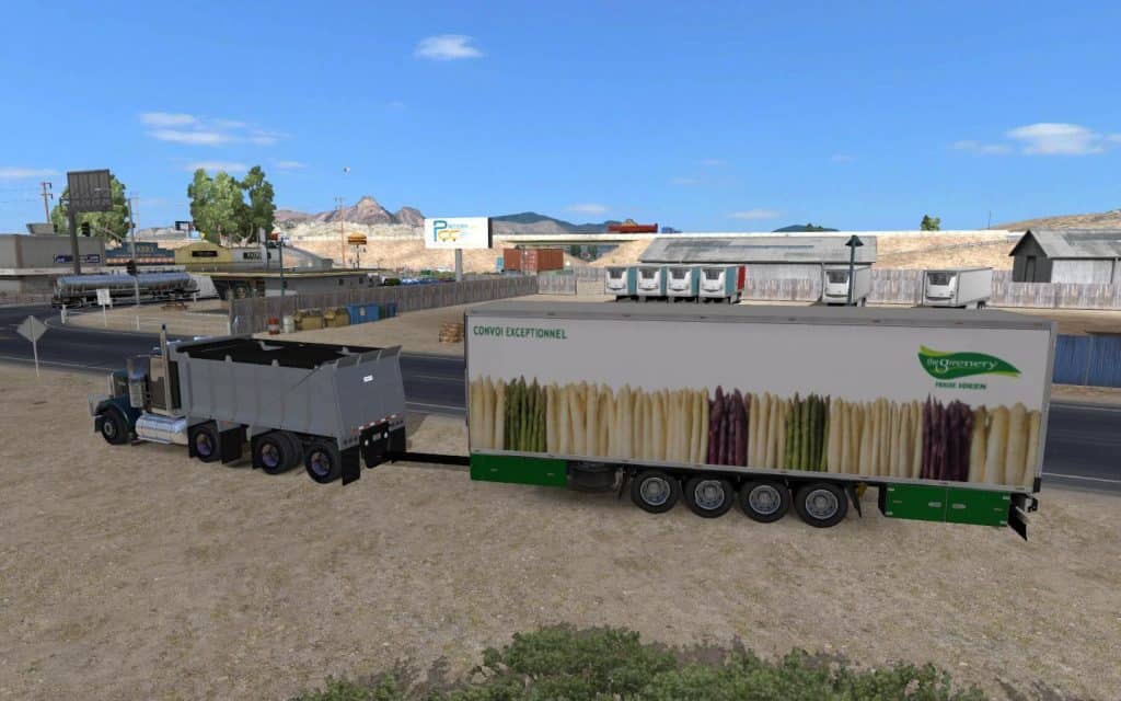 TANDEM TRAILERS (1.6, 1.28) ATS 1 - American Truck Simulator mod | ATS mod