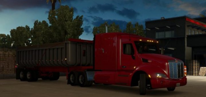 Temisko Quad Axle Log Trailer 1.40 - American Truck Simulator mod | ATS mod