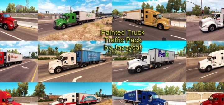 FS19 Original SCS trailers in traffic 1.41.1 - American Truck Simulator ...