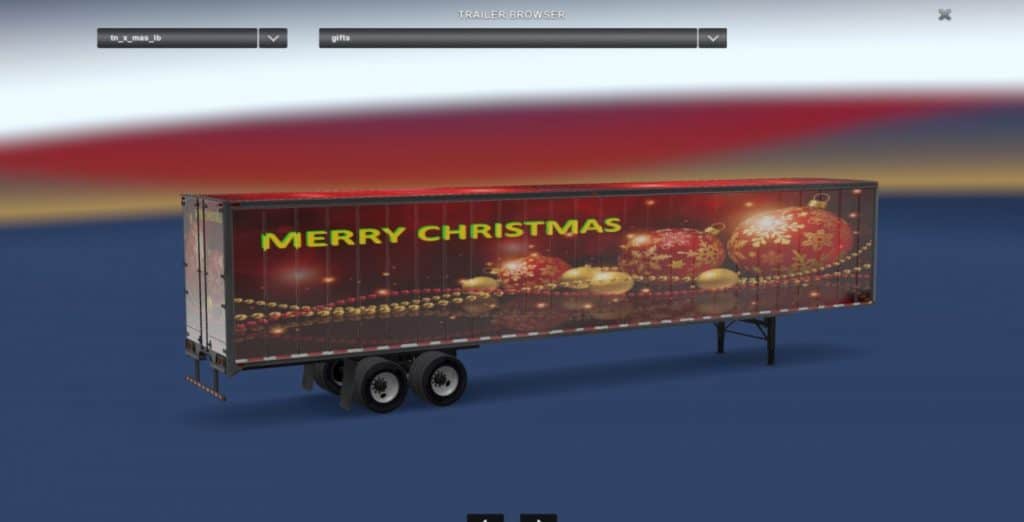 ATS Standalone Merry Christmas SCS Long Box Trailer (2) - American ...