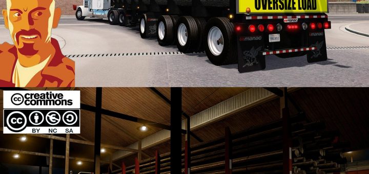 Rusty SCS Box Trailer v1.0 - American Truck Simulator mod | ATS mod