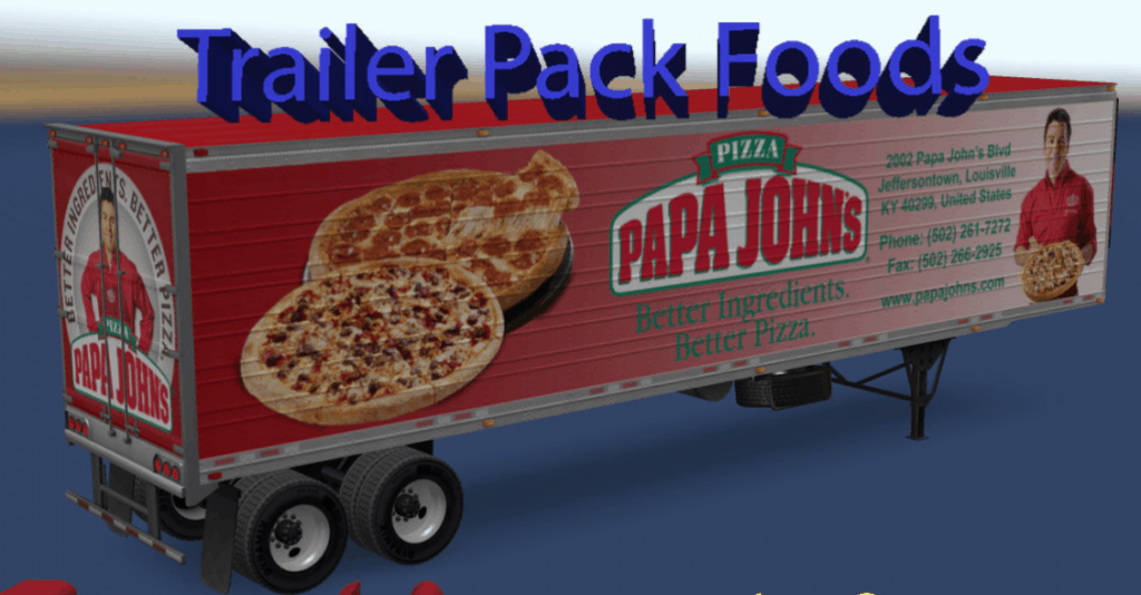 Trailer Pack Foods v 1.0 ATS | American Truck Simulator Mod