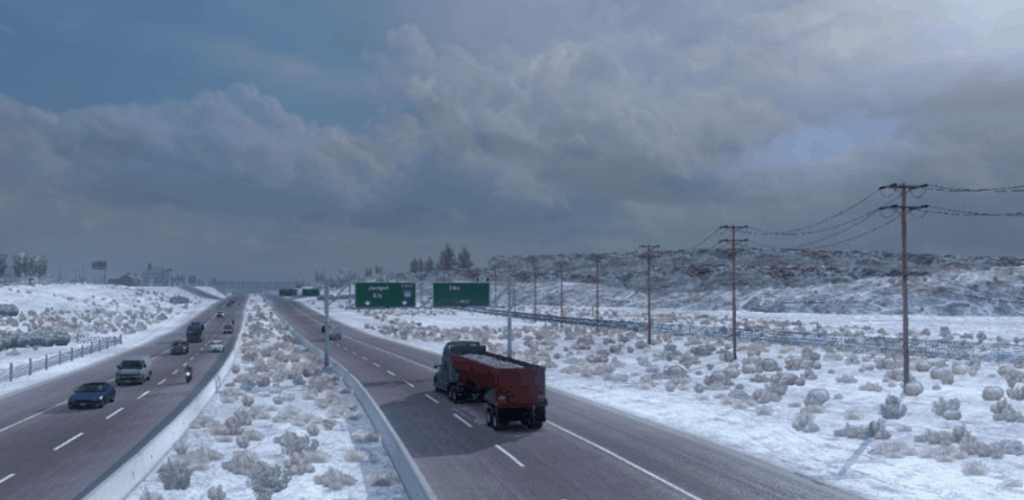 Frosty Winter Weather Mod v 2.3 ATS-3 - American Truck Simulator mod ...
