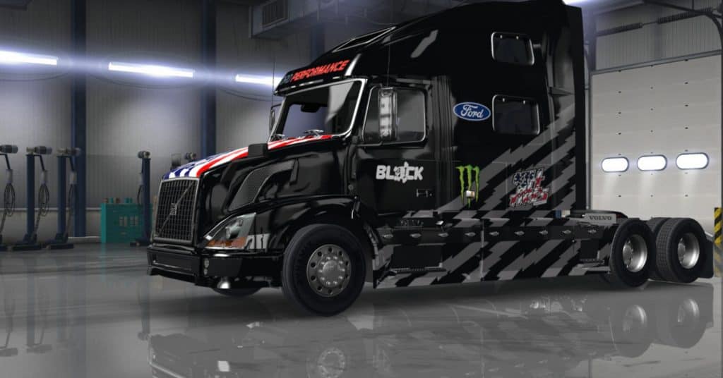 Hoonigan Stars & Bars Livery Skin for Volvo VNL 780 Truck (3 ...