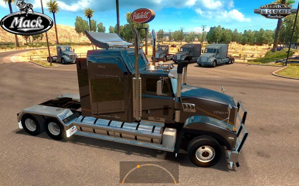 MACK TITAN V8 + INTERIOR V3.2 1.30.X ATS 4 - American Truck Simulator ...
