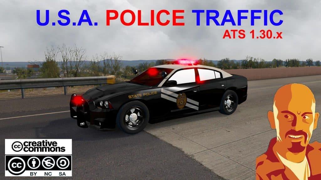 U.S.A. POLICE TRAFFIC 1.30.X ATS | American Truck Simulator Mod